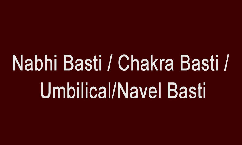 Nabhi Basti - Treatment Sydney Ayur Healthcare